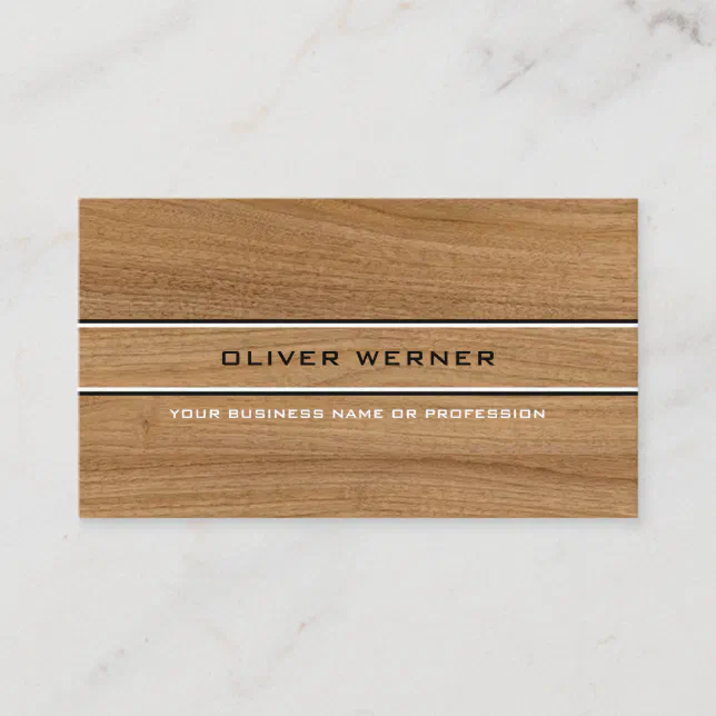 elegant wood texture rustic business card | Zazzle