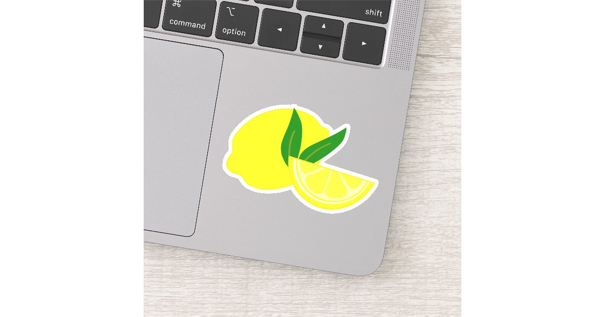 Elegant Yellow Lemon Sticker | Zazzle