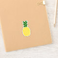 Elegant Yellow Pineapple Sticker | Zazzle