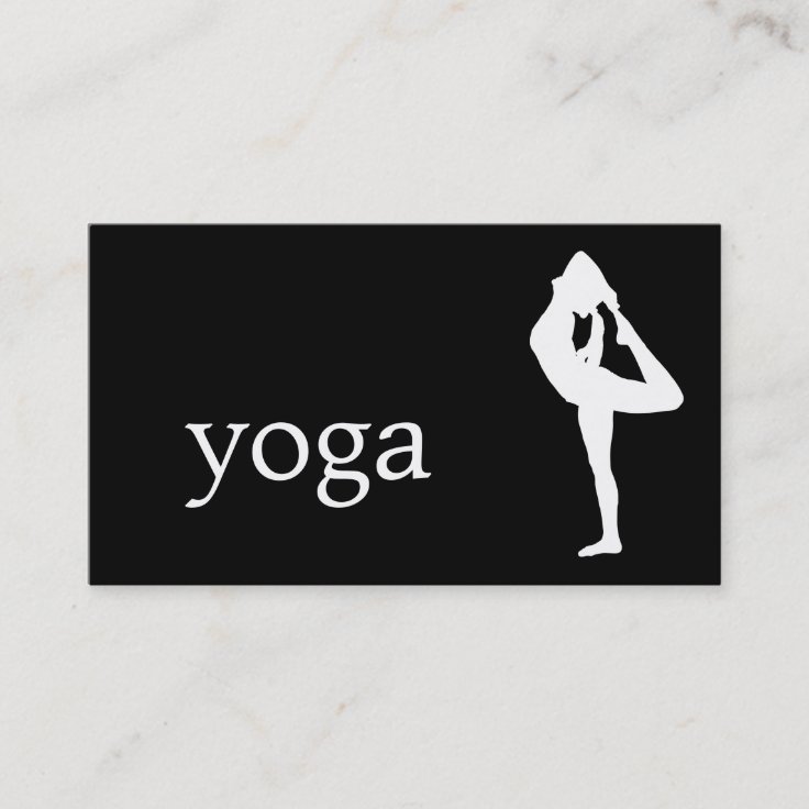 Elegant Yoga Instructor Business Card | Zazzle