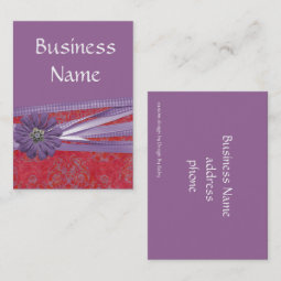 Elegantly Purple Business Card | Zazzle
