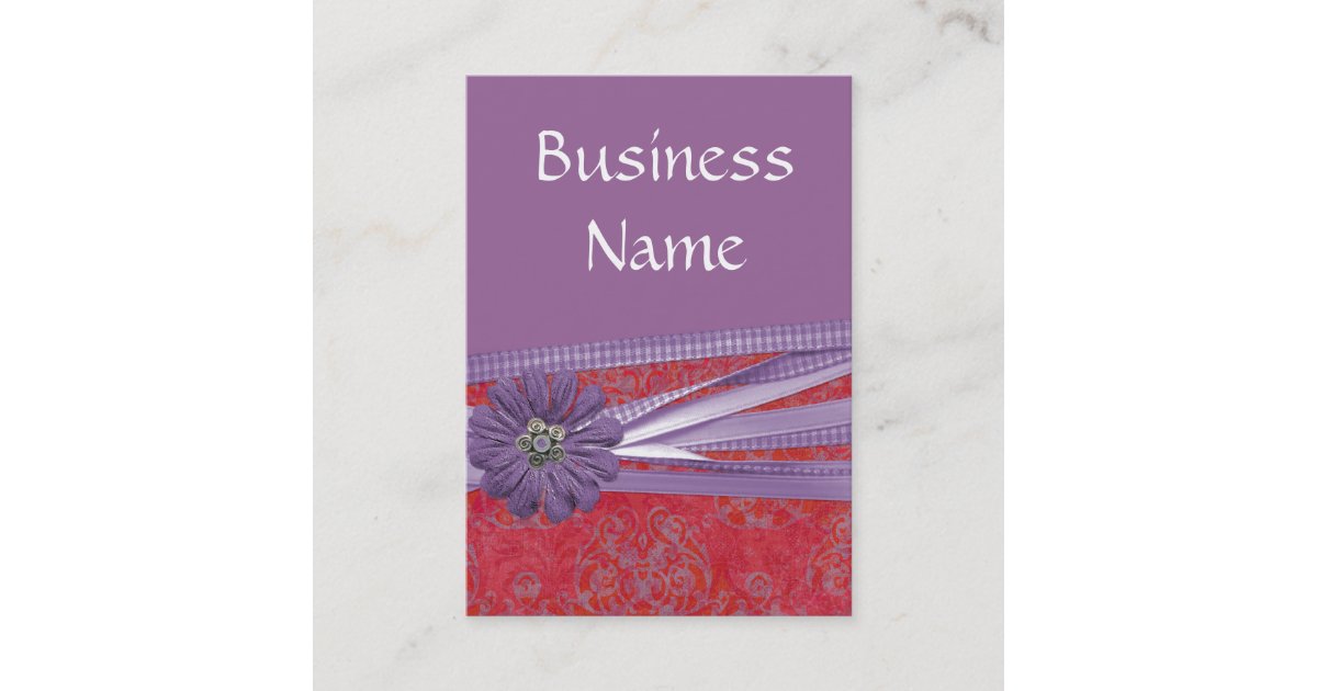 Elegantly Purple Business Card | Zazzle