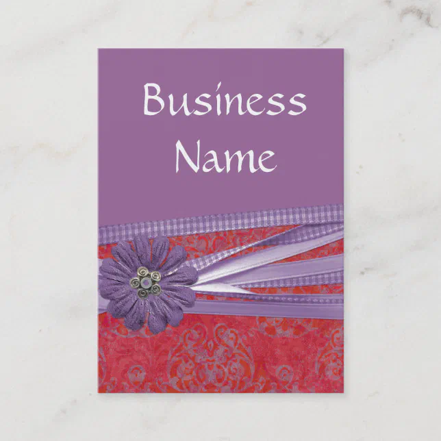 Elegantly Purple Business Card | Zazzle