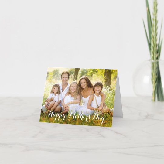Elegantly Scripted Mother's Day Photo Card | Zazzle.com