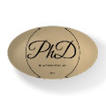Elegantly Simple Gold Name Year PhD Graduation Paperweight | Zazzle