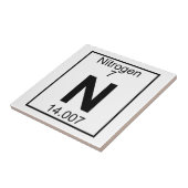 Element 007 - N - Nitrogen (Full) Ceramic Tile | Zazzle