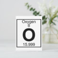 Element 008 - O - Oxygen (Full) Postcard | Zazzle