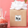 Element 011 - Na - Sodium (Full) Square Sticker | Zazzle