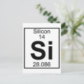 Element 014 - Si - Silicon (Full) Postcard | Zazzle