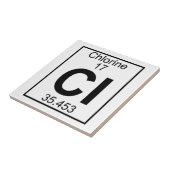 Element 017 - Cl - Chlorine (Full) Tile | Zazzle