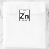 Element 030 - Zn - Zinc (Full) Square Sticker | Zazzle