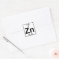 Element 030 - Zn - Zinc (Full) Square Sticker | Zazzle