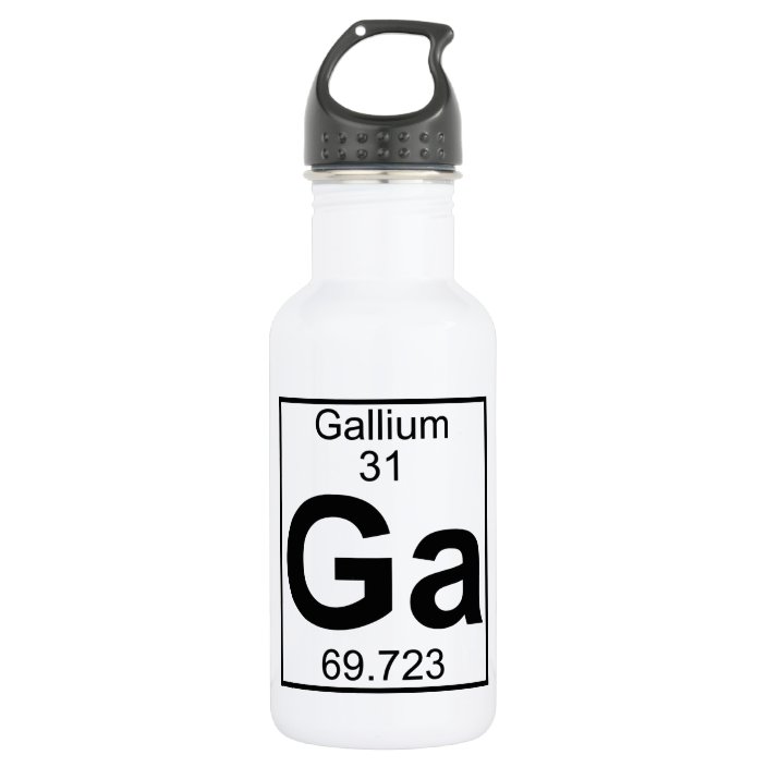 Element 031 - Ga - Gallium (Full) Stainless Steel Water Bottle | Zazzle.com