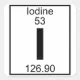 Element 053 - I - Iodine (Full) Square Sticker | Zazzle