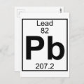 Element 082 - Pb - Lead (Full) Postcard | Zazzle