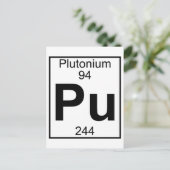 Element 094 - Pu - Plutonium (Full) Postcard | Zazzle