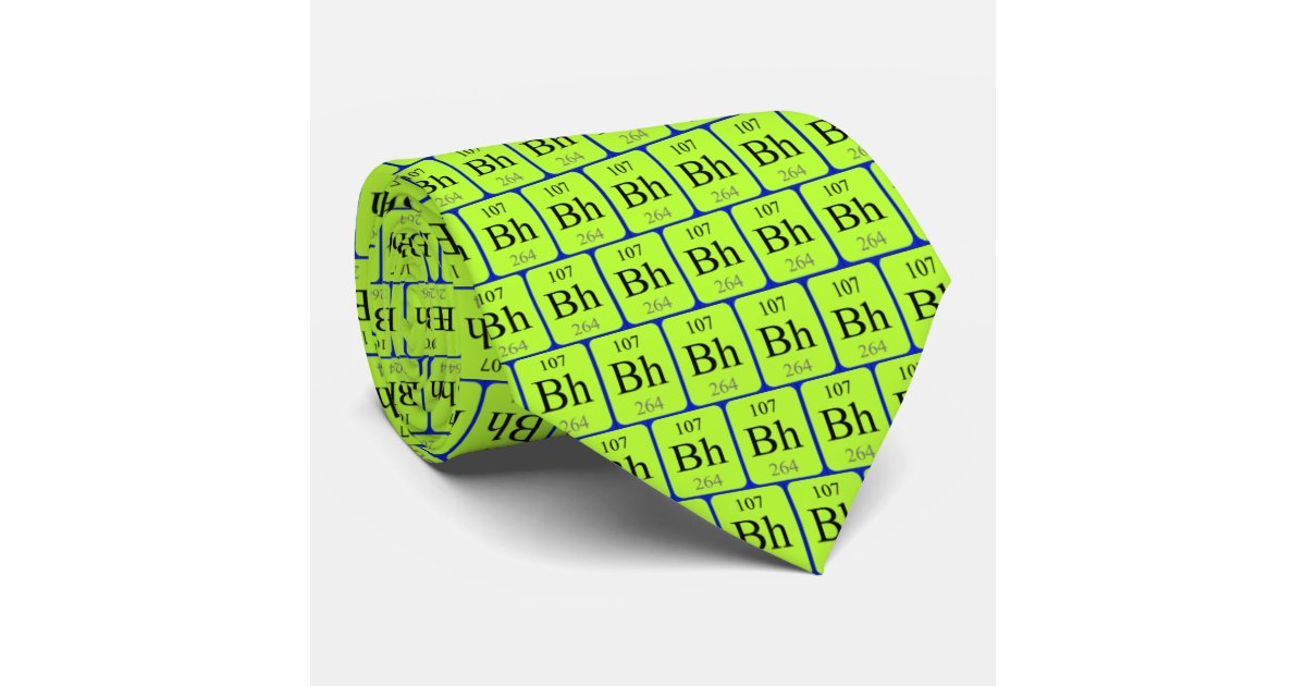 Element 107 tie - Bohrium | Zazzle