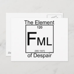 Element FML Postcard | Zazzle