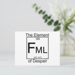 Element FML Postcard | Zazzle