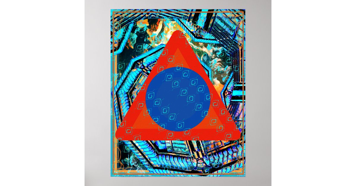 Elemental Air Within Fire Meditation Aid Tattva Poster | Zazzle