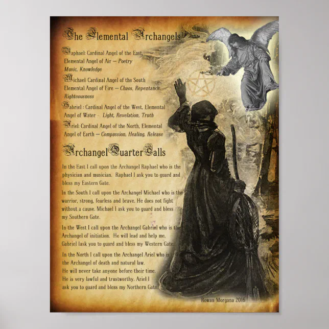 ELEMENTAL ARCHANGELS POSTER | Zazzle