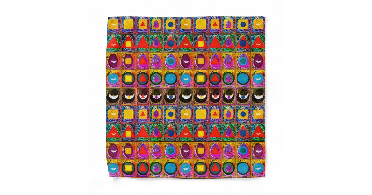 Elemental Symbols Pattern Meditation Aid Tattva Bandana | Zazzle