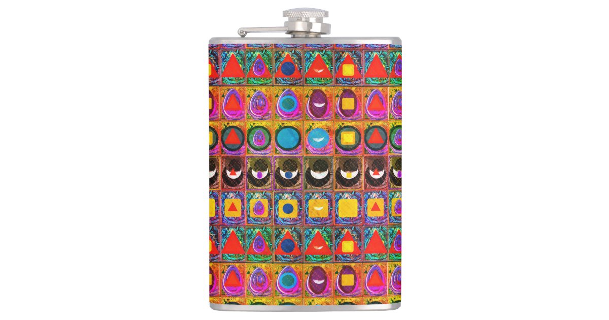 Elemental Symbols Pattern Meditation Aid Tattva Flask | Zazzle