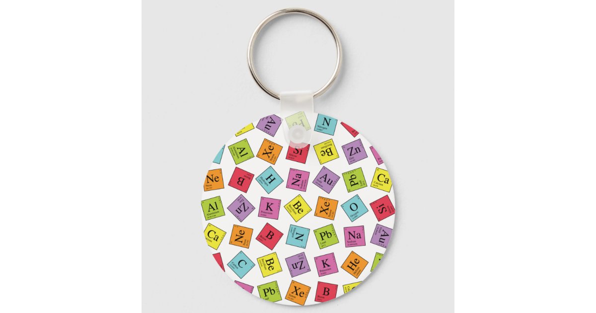 Elementary Periodic Keychain | Zazzle