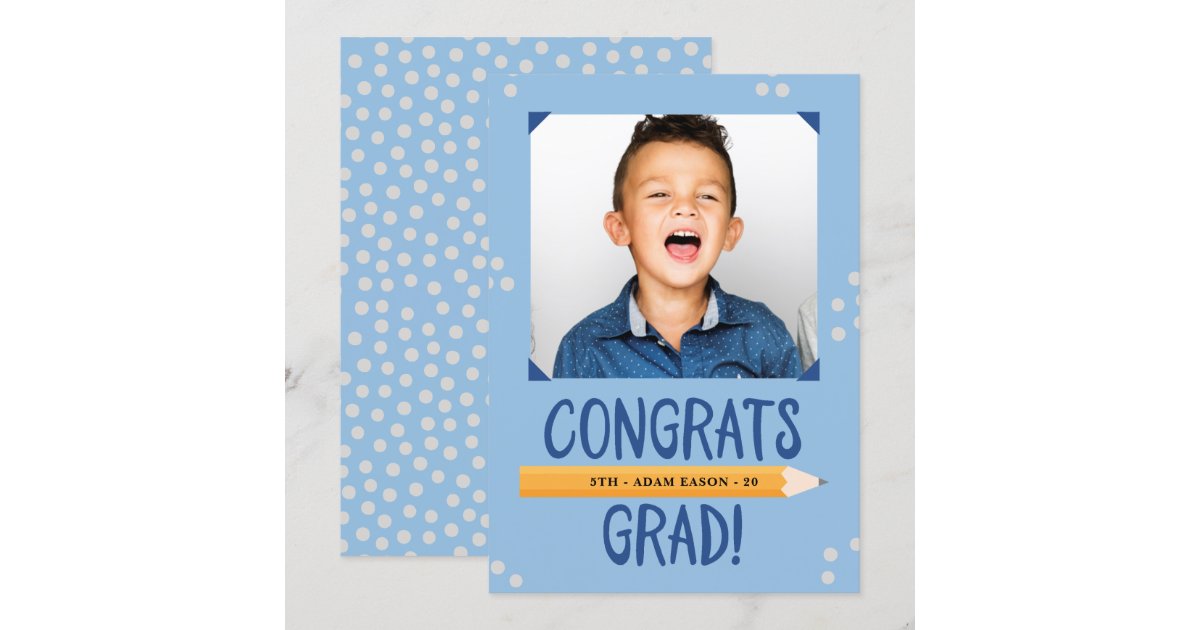 Elementary School Boy Graduation Invitation | Zazzle