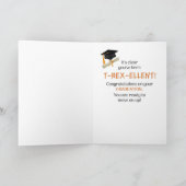 Elementary School Graduation T-Rex Dinosaur Card | Zazzle