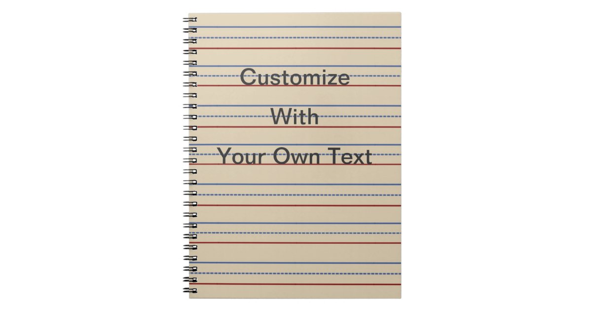 Elementary School Paper Notebook | Zazzle