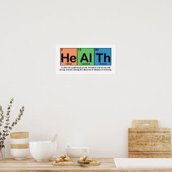 Elements of Health Poster | Zazzle