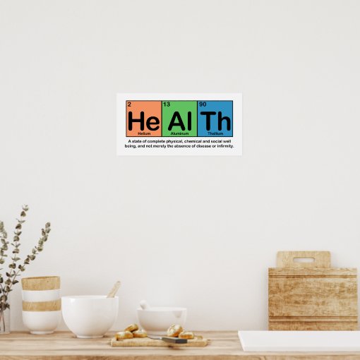 Elements of Health Poster | Zazzle