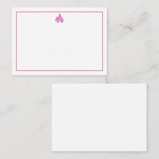 Elephant and Castle Note Card | Zazzle