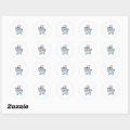 Elephant at Baseball Classic Round Sticker | Zazzle