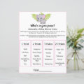 Elephant Baby Shower Whats In Your Purse Game | Zazzle