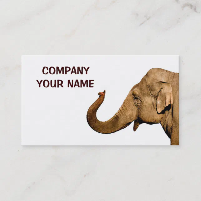 Elephant Business Card | Zazzle
