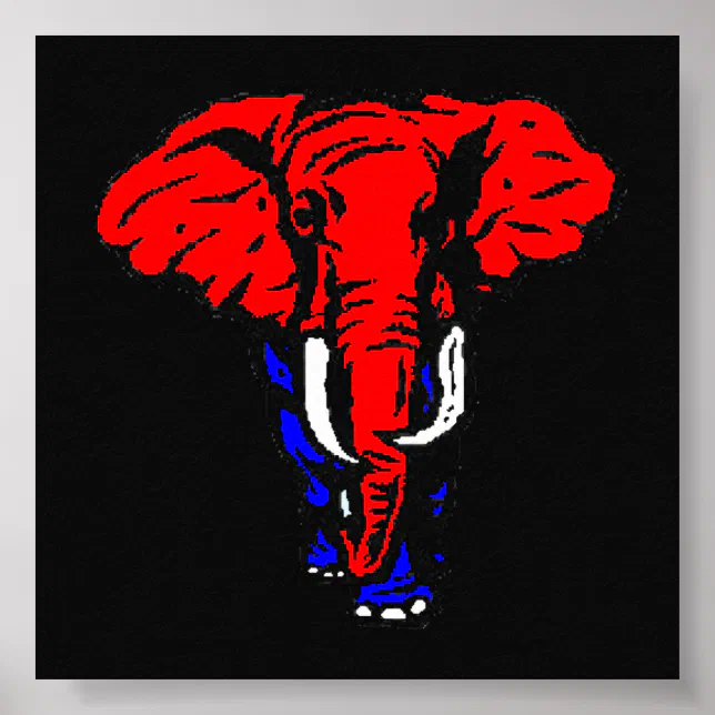 ELEPHANT GOP Poster | Zazzle