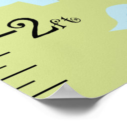 Elephant Love Growth Chart Keep at 8x44! | Zazzle