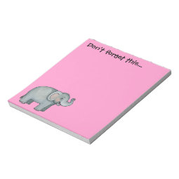 Elephant Note Pad | Zazzle