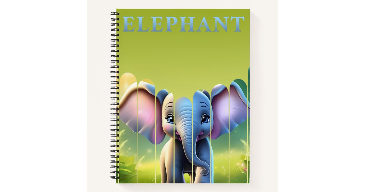 Elephant notebook | Zazzle