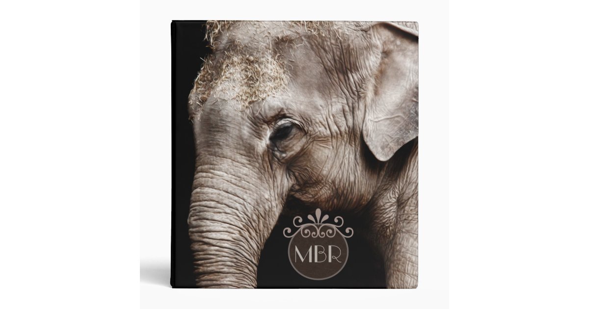 Elephant Photo Image Binder | Zazzle