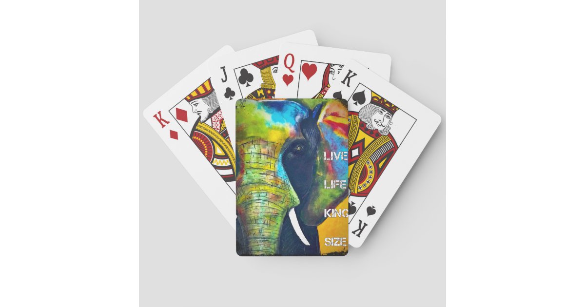 Elephant Playing Cards | Zazzle