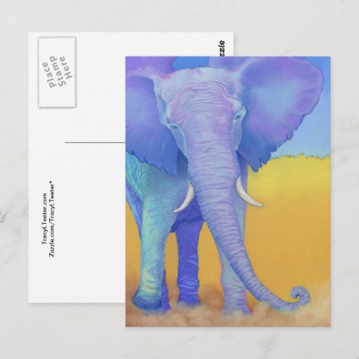 elephant postcard | Zazzle