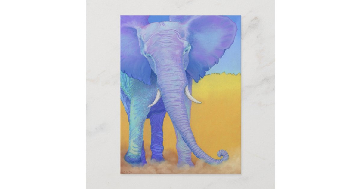 elephant postcard | Zazzle