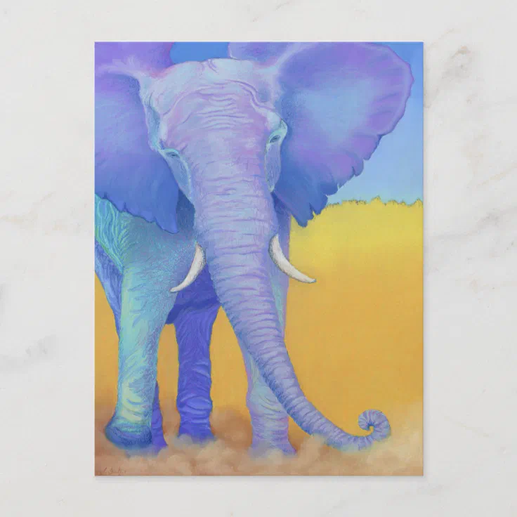 elephant postcard | Zazzle