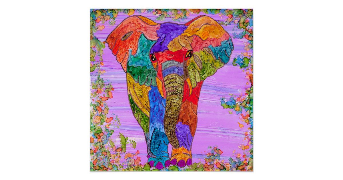 Elephant Poster 20" x 20" | Zazzle