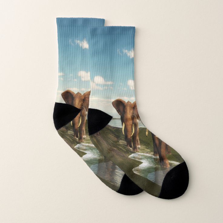 Elephant Socks | Zazzle