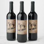 ELEPHANT WINE LABEL | Zazzle