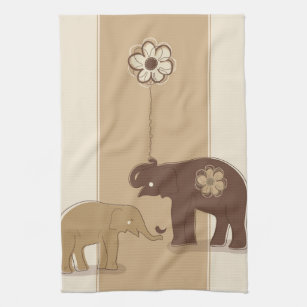 Elephant Kitchen & Hand Towels | Zazzle